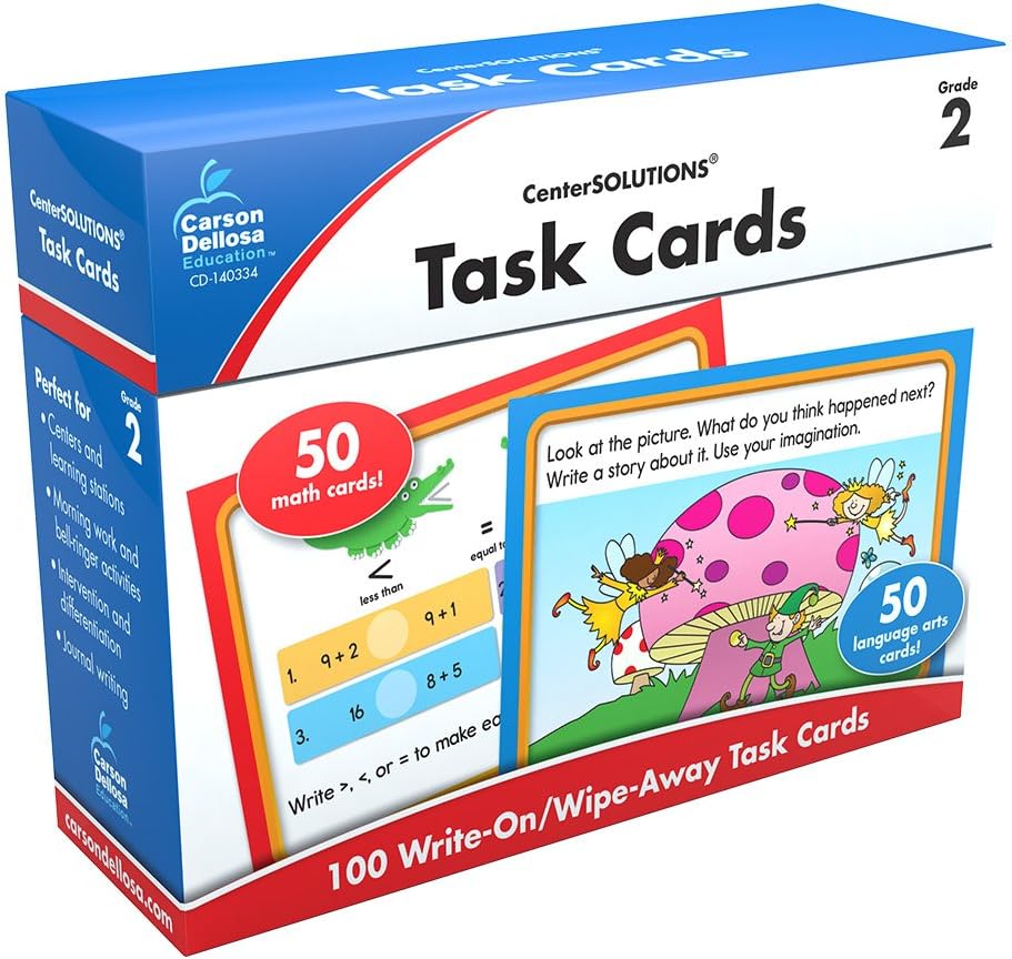 Carson-Dellosa Task Cards Learning Cards Grade 2 | Teaching Aids To Go