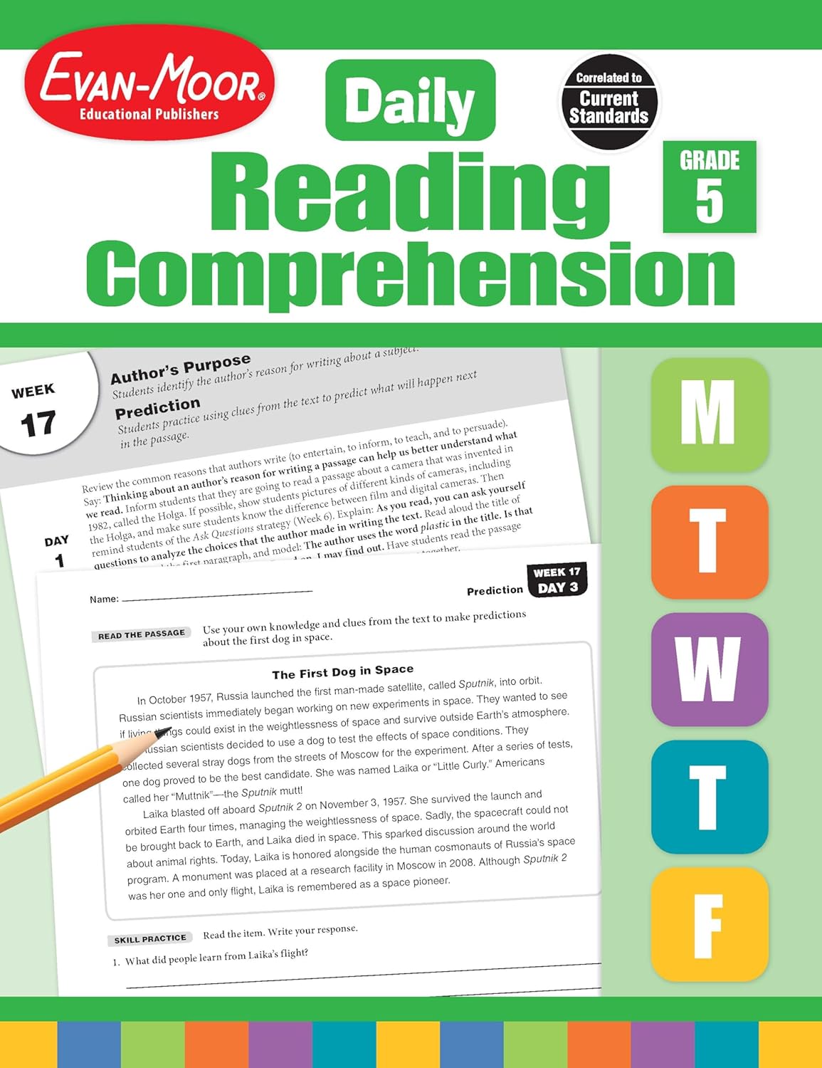 EMC3615: Daily Reading Comprehension Grade 5 | Teaching Aids To Go